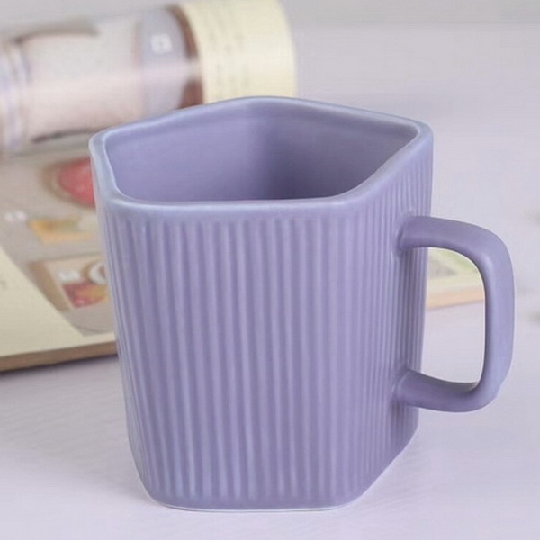 Colorful Design Purple Color Coffee Cup Ceramic Mug Glazed - Buy ...