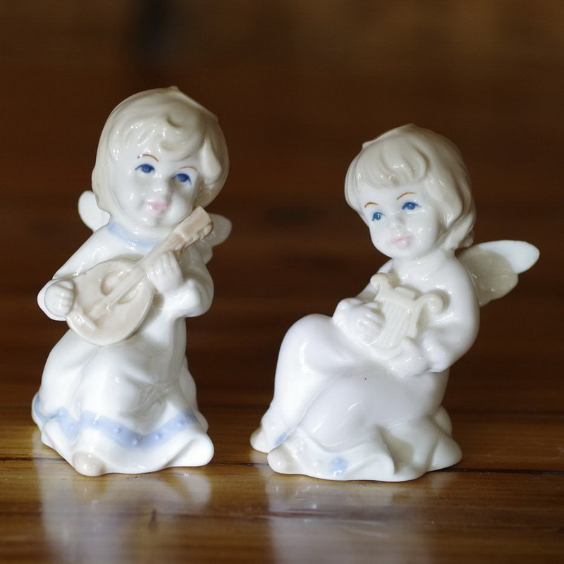 White Porcelain Angel for Home Decoration - Buy angel figurine, angel ...