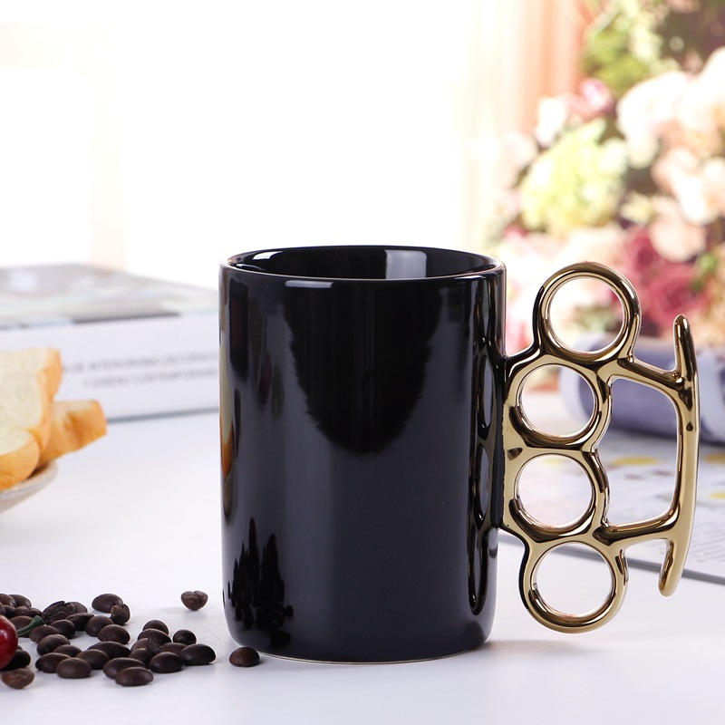 New Creative Products Porcelain Boxing Mug with Unique Handle - Buy 3d ...