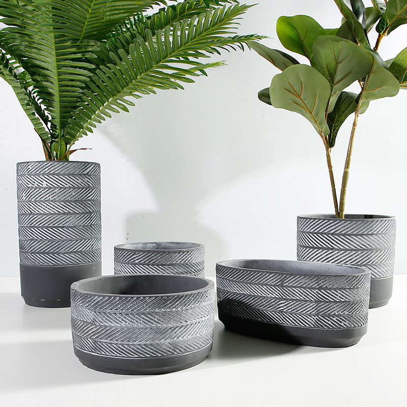 new design home decor cheap colorful modern geometric ceramic garden ...