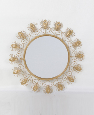 Metal Frame Gold Sun Decor Wall Decorative Mirror - Buy mirrors decor ...