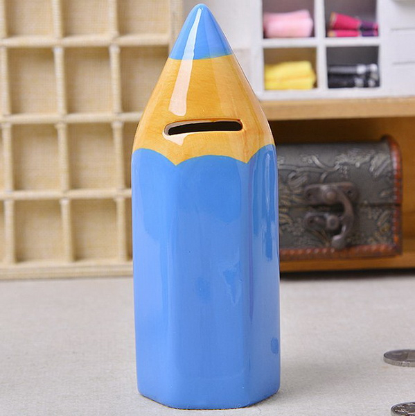 Ceramic Pencil Shade Money Box/lovely Coin Bank/ Best Hot Seller ...