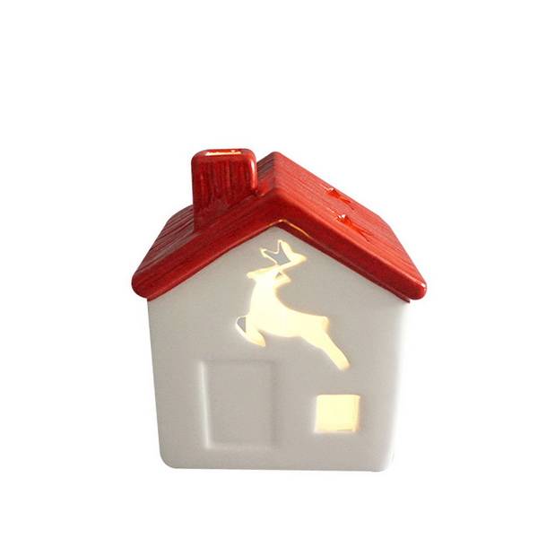 Holiday Christmas Lighted Ceramic Porcelain House For Indoor Use - Buy ...