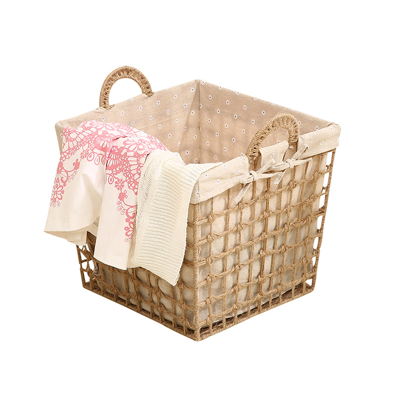 Laundry Clothes Basket/ VietNam Colorful Painted Ecofriendly Seagrass ...