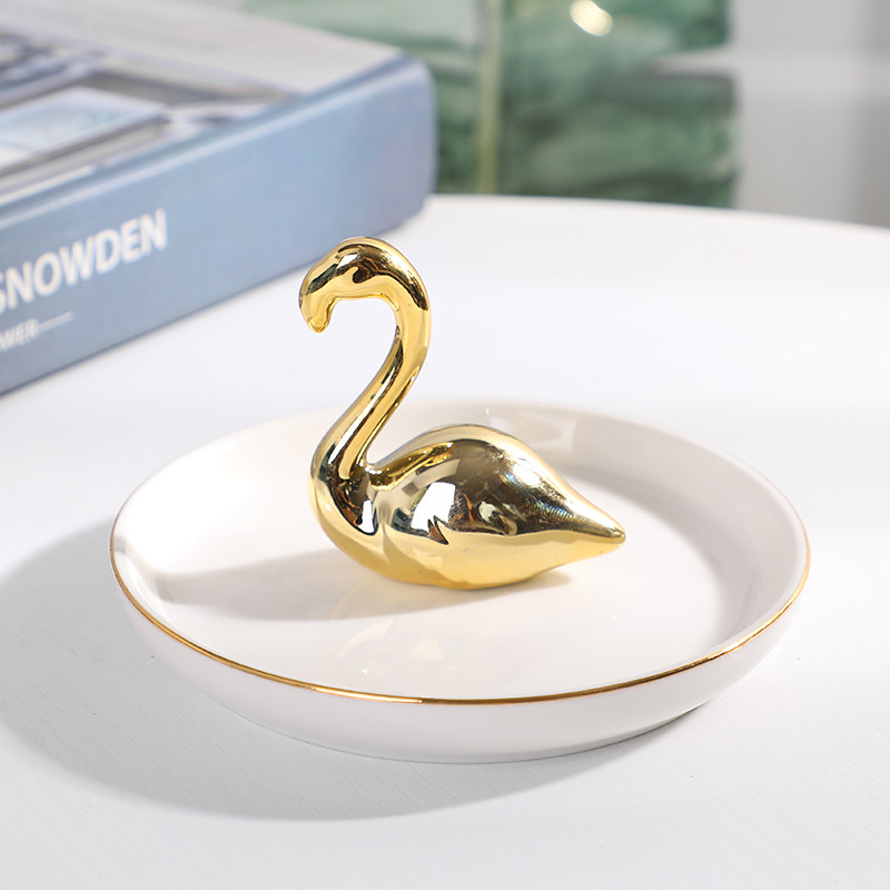 Wholesale Gold Design Ceramic Jewelry Ring Holder Dish - Buy custom ...